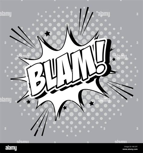 Bubble Pop Art Of Blam Design Stock Vector Image And Art Alamy