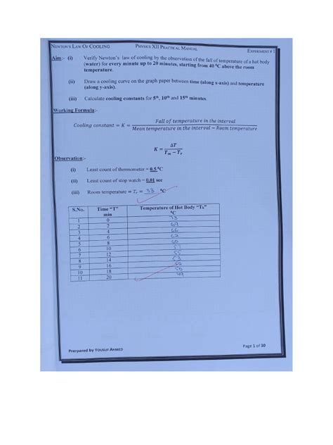 Xii Physics Practical Observations Pdf