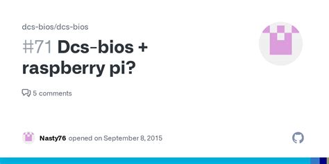 Dcs Bios Raspberry Pi · Issue 71 · Dcs Biosdcs Bios · Github