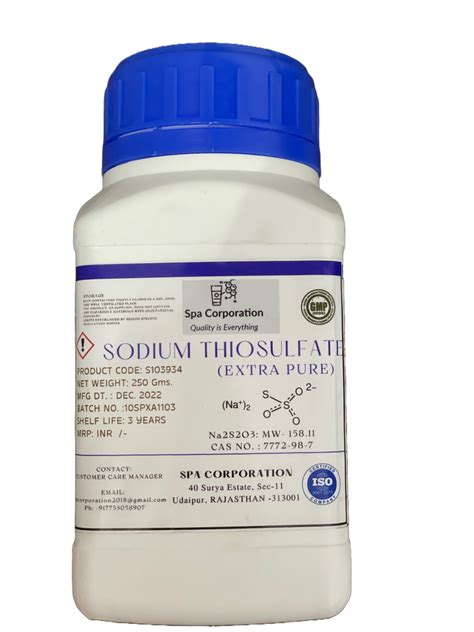 Spa Corporation Sodium Thiosulphate Sodium Hyposulfite 1 Kg At Best