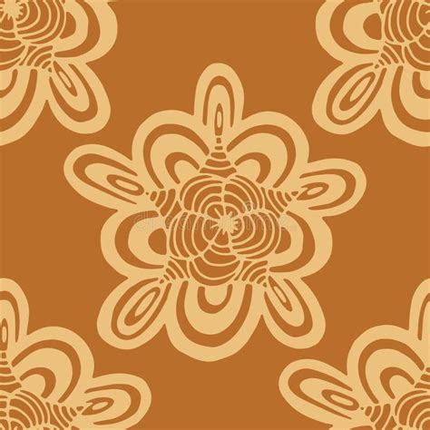 Yellow Pattern Stock Vector Illustration Of Ethnic Curly 59568638
