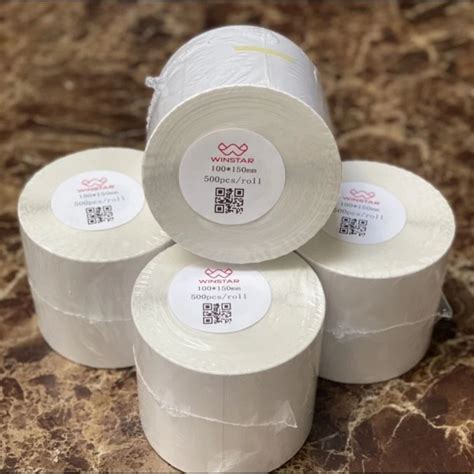 Jual Label Sticker Thermal 100 X 150 Isi 500 Pcs Barcode 100x150