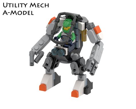 Lego Moc Utility Mech By Mecherror Rebrickable Build With Lego
