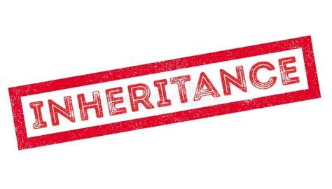 Inheritance Rubber Stamp Stock Illustration Illustration Of Inherited 85486661