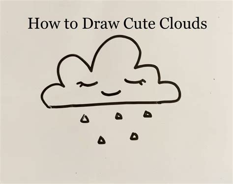 How To Draw Cute Clouds Easy Drawing Tutorial