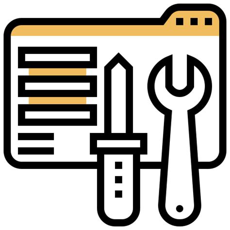 Tech Support Meticulous Yellow Shadow Icon