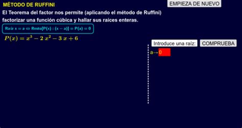 Factorizar Polinomios Con Ruffini 1 O 3 Raíces Geogebra