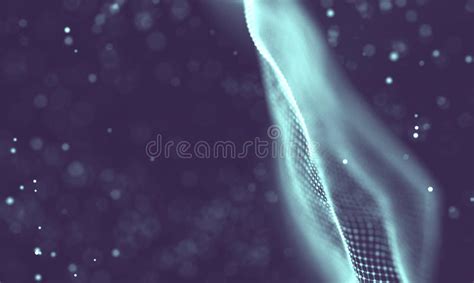 Data Technology Abstract Futuristic Illustration Low Poly Shape With Connecting Dots And Lines