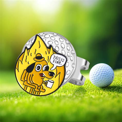 คลิปหมวกกอล์ฟสุนัขการ์ตูนละเอียดนี้ Magnet Golf Ball Mark อุปกรณ์กอล์ฟ Shopee Thailand