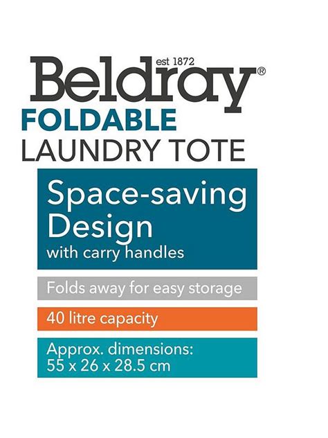 Beldray Small Foldable Laundry Hamper Very
