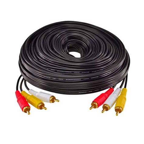 3 RCA Male to 3 RCA Male AV Cable : 15m - Wirelab