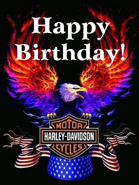 HD BD Happy Birthday Harley Davidson Happy Birthday Biker Birthday Cheers Happy Birthday Baby