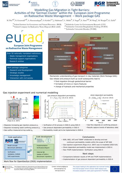 Pdf Modelling Gas Migra On In Tight Barriers Ac Vi Es Of The German Cluster Within The