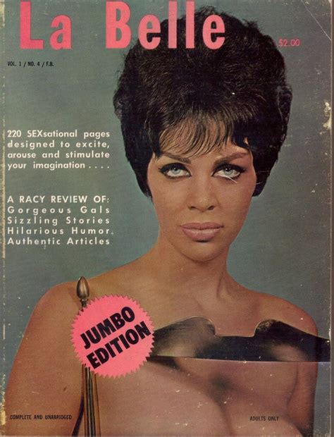 V14 1960 La Belle Magazine Think Square Bound 3 N 1 June Wilkinson