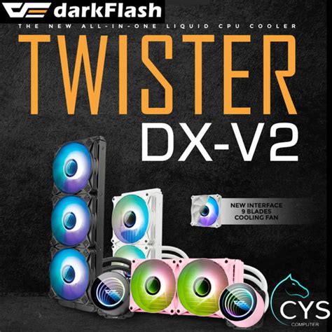 aigo darkflash twister dx 120 240 360 v2 argb aio cpu liquid cooler