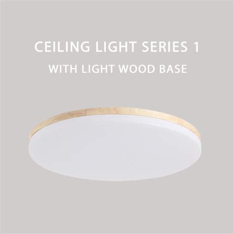 Ceiling Light Series 02 With Light Wood Base Beacon Led Lighting
