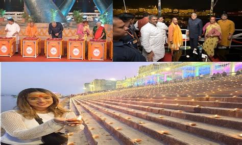 Kashi Illuminated With 21 Lakh Lamps On Dev Deepawali