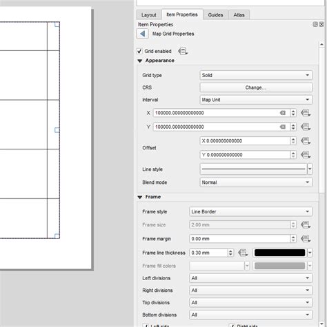 Re Positioning Map Grid Coordinate Labels In Qgis Layout Geographic