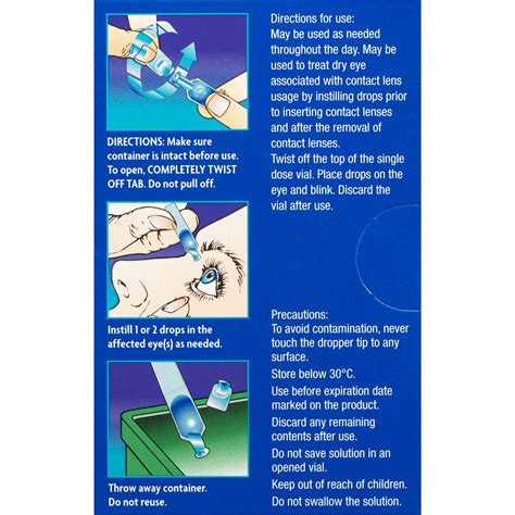 Systane Ultra Unit Dose Lubricant Eye Drops 25 X 05ml Respecthealth