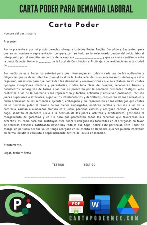 Carta Poder Para Trámites Imss Descarga Word Pdf 2024 ️