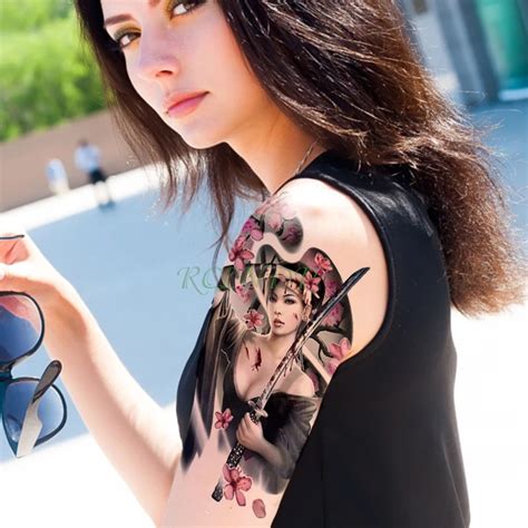 Impermeabile Autoadesivo Del Tatuaggio Temporaneo Della Ragazza