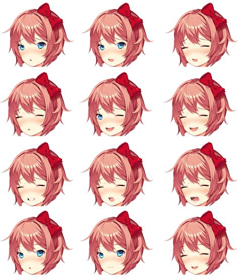 Lewd Sayorilewdori Face Sprite Edits Feel Free To Use Rddlc