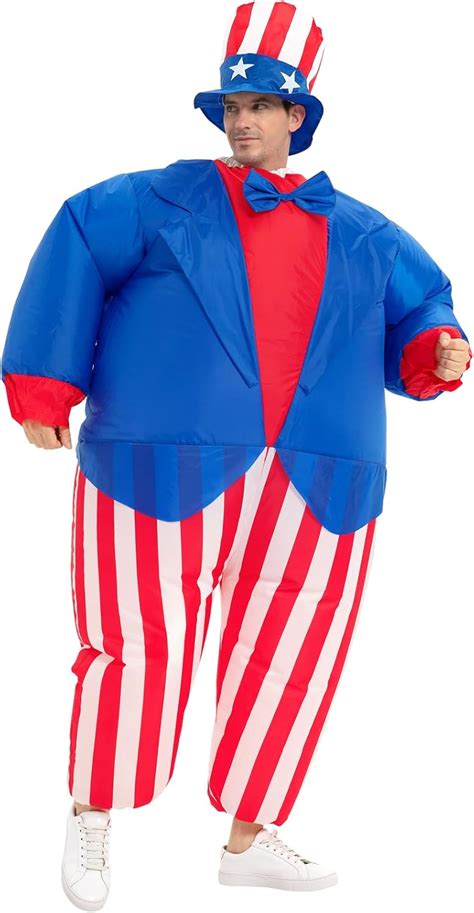 Amazon JYZCOS Inflatable Uncle Sam Costume Adult July 4th American