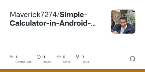 GitHub Maverick Simple Calculator In Android Studio