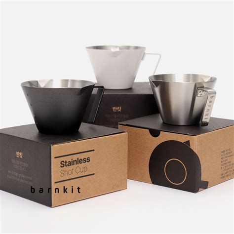커피 샷잔 에스프레소 잔 벨크리머 반킷 3oz 잔 커피 컵 스테인리스 실버 화이트 챠콜블랙
