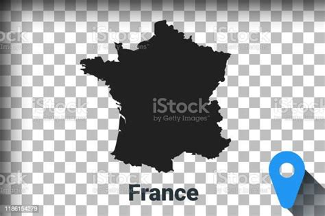 프랑스의지도 투명 한 배경에 검은 지도 Png에서 알파 채널 투명도 시뮬레이션 벡터 프랑스에 대한 스톡 벡터 아트 및 기타 이미지 프랑스 지도 0명 Istock