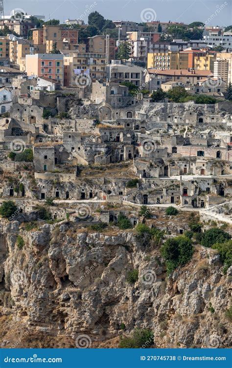Panoramic View Of Sassi Di Matera A Historic District In The City Of