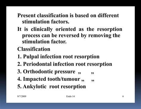 Endo Note 14 Root Resorption Pptx