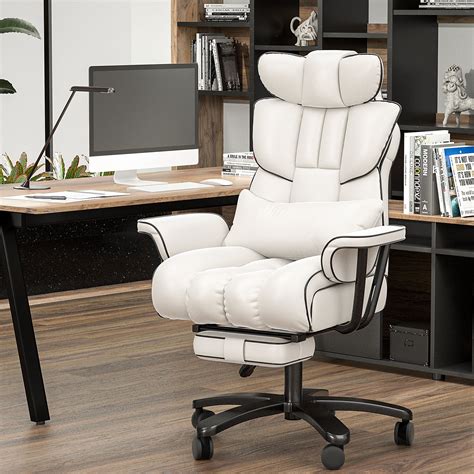 Ninecer Oversize Executive Office Chair Ergonomic Pu Leather