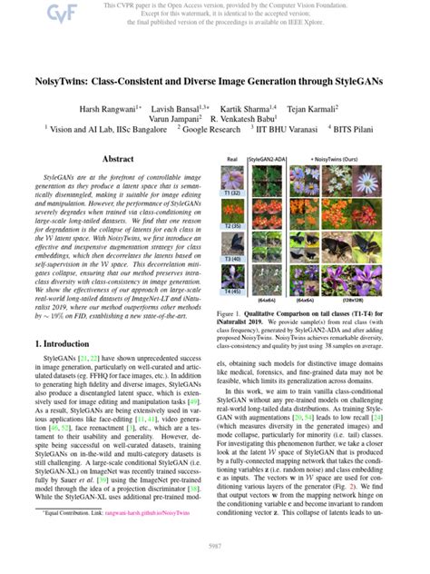 Rangwani Noisytwins Class Consistent And Diverse Image Generation