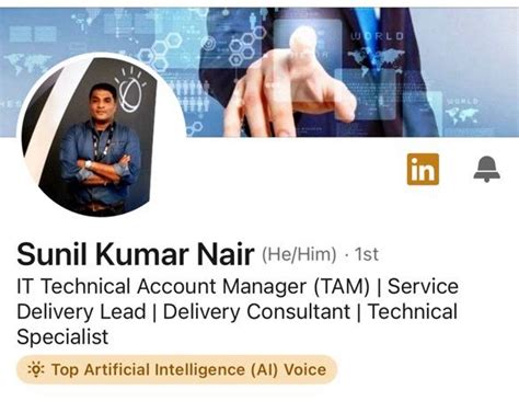 Sunil Kumar Nair On Linkedin Ai Linkedintopvoice