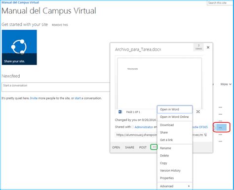 Editar Archivos En Sharepoint