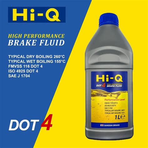 Тормозная жидкость Hi-Q DOT 4 Sangsin Brake, 1 литр. купить на OZON по ...