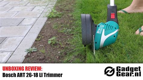 Unboxing Review: Bosch ART 26-18 LI Trimmer - YouTube