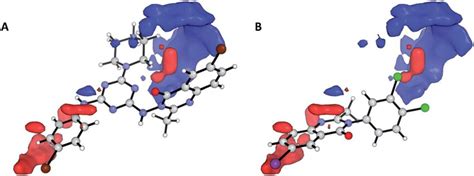 electrostatic contour maps representing the comfa model for cytotoxic