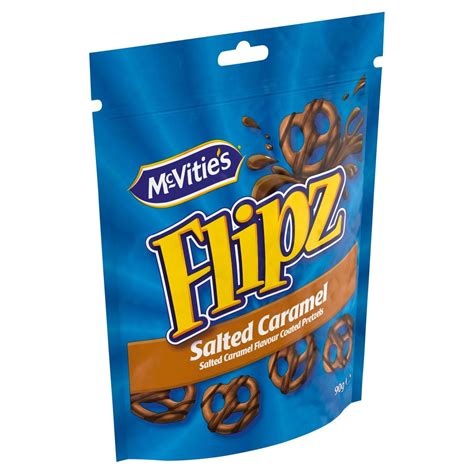 Flipz Salted Caramel Flavour Coated Pretzels 90 G Carrefour Site