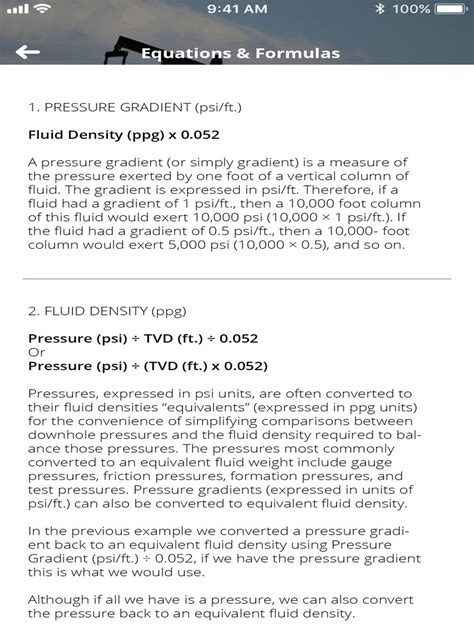 Oilfield Formulas And Calculator Para Ios Iphone Ipad Última Versão Por 0 99 No Apppure