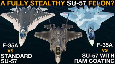 F 35 Vs Su 57 With Ram Stealth Coating Bvr Missile Battle And Dogfight Dcs