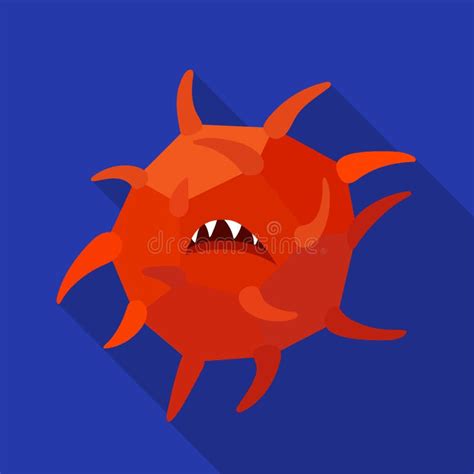 Computer Virus Icon In Flat Style Isolated On White Background Hackers