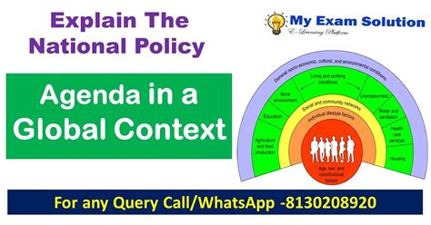 Explain The National Policy Agenda In A Global Context My Exam Solution