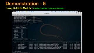 OSINT Tool Reconnaissance With Recon Ng PPT