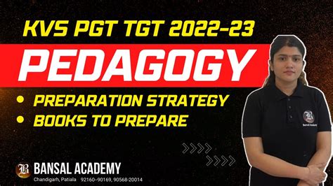 KVS PGT TGT PEDAGOGY PREPARATION STRATEGY Books To Prepare KVS Preparation YouTube