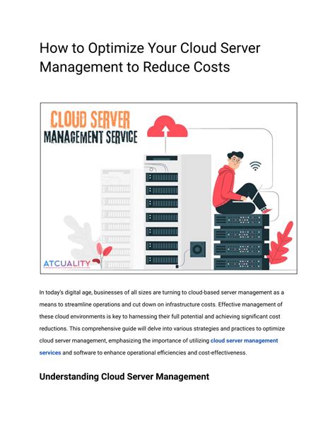 PPT How To Optimize Your Cloud Server Management To Reduce Costs Atcuality PowerPoint