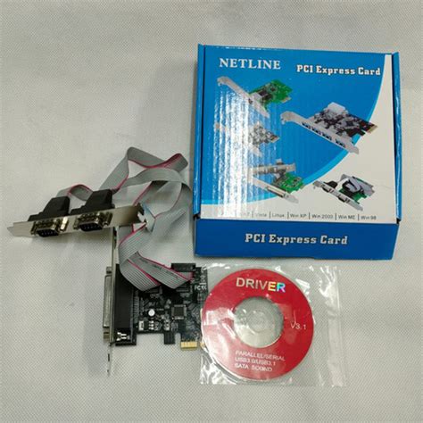 Jual PCI EXPRESS Io Card 2 X SERIAL 1 X PARALLEL Port NETLINE Promo Murah Jakarta Pusat