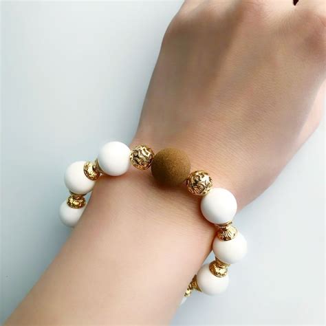 Vintage Style 12mm Tridacna Herbal Bracelet 15cm Boutique Bracelets