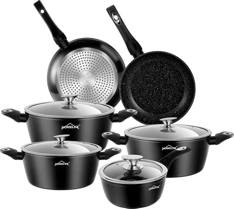 Amazonde Topfsethomelux Induktions Töpfe Set 10 Teiligaluminium